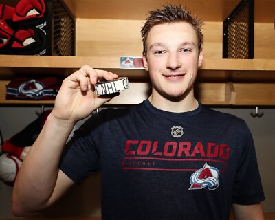 Cale Makar First NHL Goal Puck Colorado Avalanche 8x10 NHL Hockey Photo ...