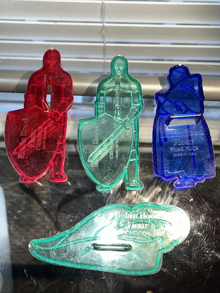 4 - Vintage Robin Hood Flour Promotional Cookie Cutters ROBIN HAT,FRIAR ...