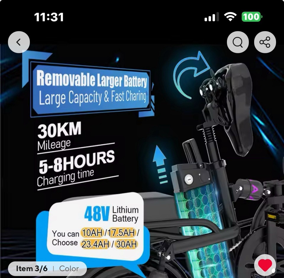 e bikes 48 V 20 Mph Ship USA Only Certified UL 2849 Standards | eBay