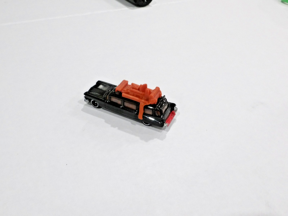 HOTWHEELS PROTOTYPE GHOSTBUSTERS CADDY BLACK BARBIE SKIN UNSPUN RARE ...