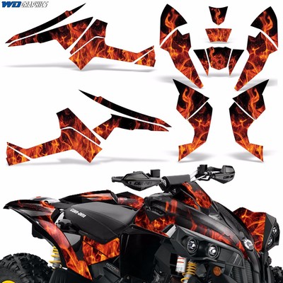 Graphic Kit CanAm Renegade X/R ATV Quad Decals Can Am 500/800/1000 ICE ...