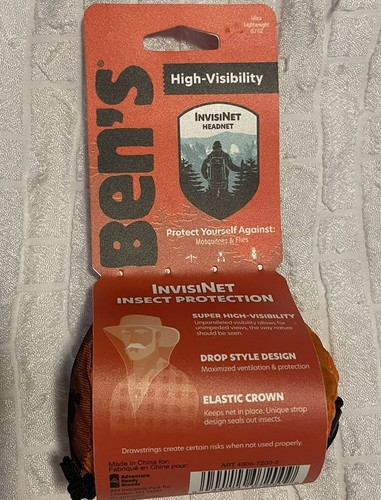 BEN’S HIGH-VISIBILITY INVISINET INSECT PROTECTION NEW 4006-7200-2 | eBay