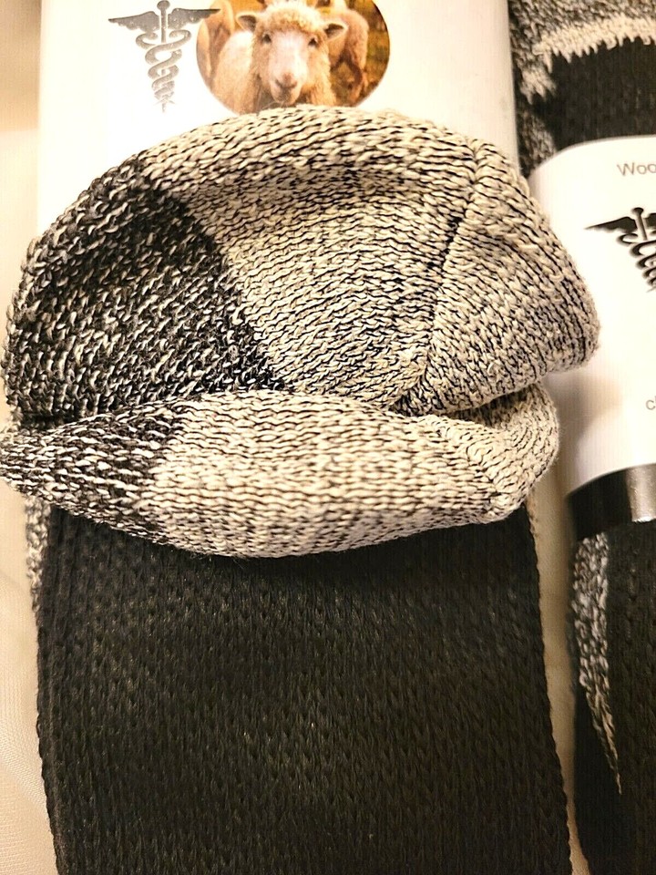 Men's Wool Blend Thermal Crew Boot Diabetic Socks w/ Arch Support 2 ...