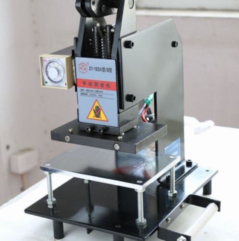 Desktop Small Manual Hot Stamping Machine Press Leather Embossing ...