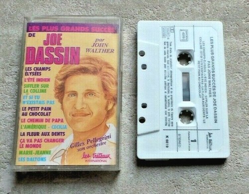 CASSETTE AUDIO K7 TAPE / LES PLUS GRANDS SUCCES DE JOE DASSIN PAR JOHN ...