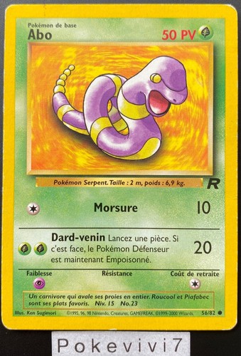 Carte Pokemon ABO 56/82 Commune TEAM ROCKET EDITION 2 Wizards FR ...