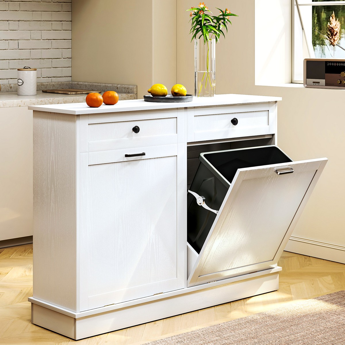 Tilt Out Garbage Cabinet