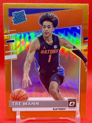 Tre Mann 2021-22 Panini Chronicles Draft Picks Orange #221 RC Florida ...