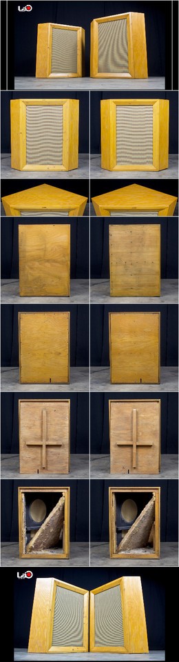 Early model | ALTEC 606 System | Blonde Corner Cabinet Pair (Worldwide ...