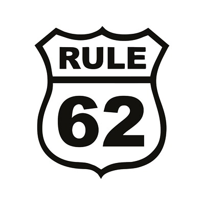 Alcoholics Anonymous AA Rule 62 Funny Car Window Decal US Seller | eBay