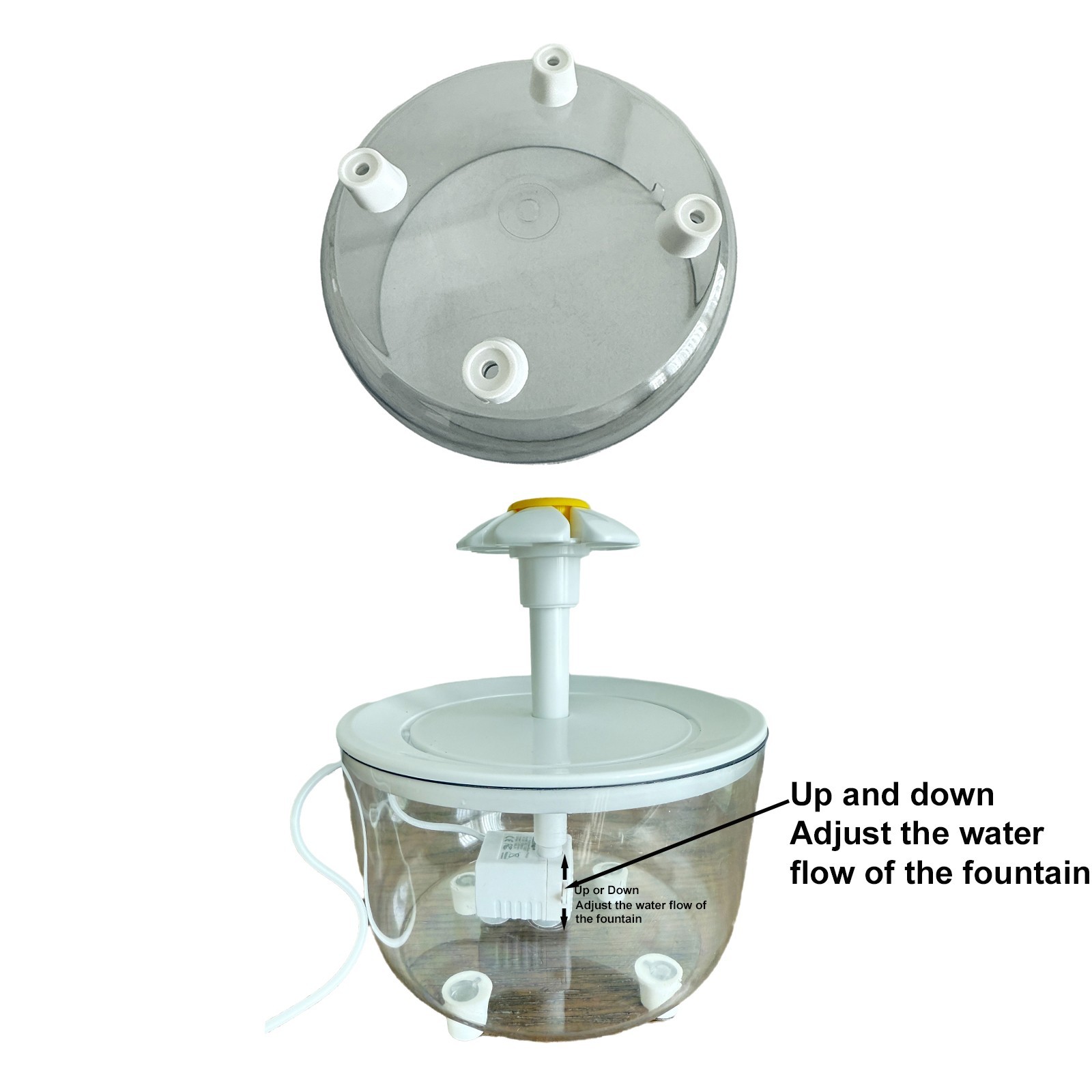 Cat Water Fountain Transparent Automatic Dog Cat Fountain Circulating ...