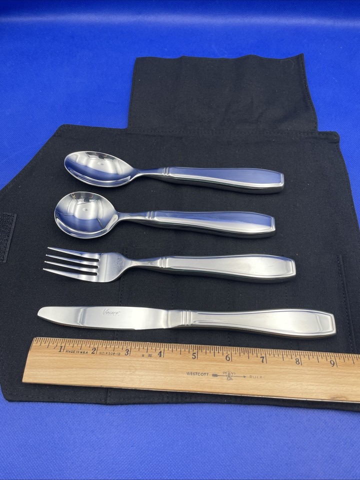 Vincere Silverware Weighted Stainless Set Parkinson’s Tremors Travel ...
