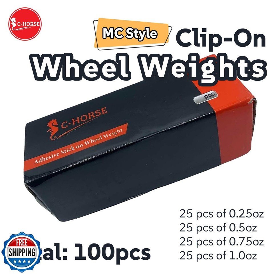 C-HORSE 100Pcs MC Series Clip on Wheel Weights Assortment for Ham | eBay UK
