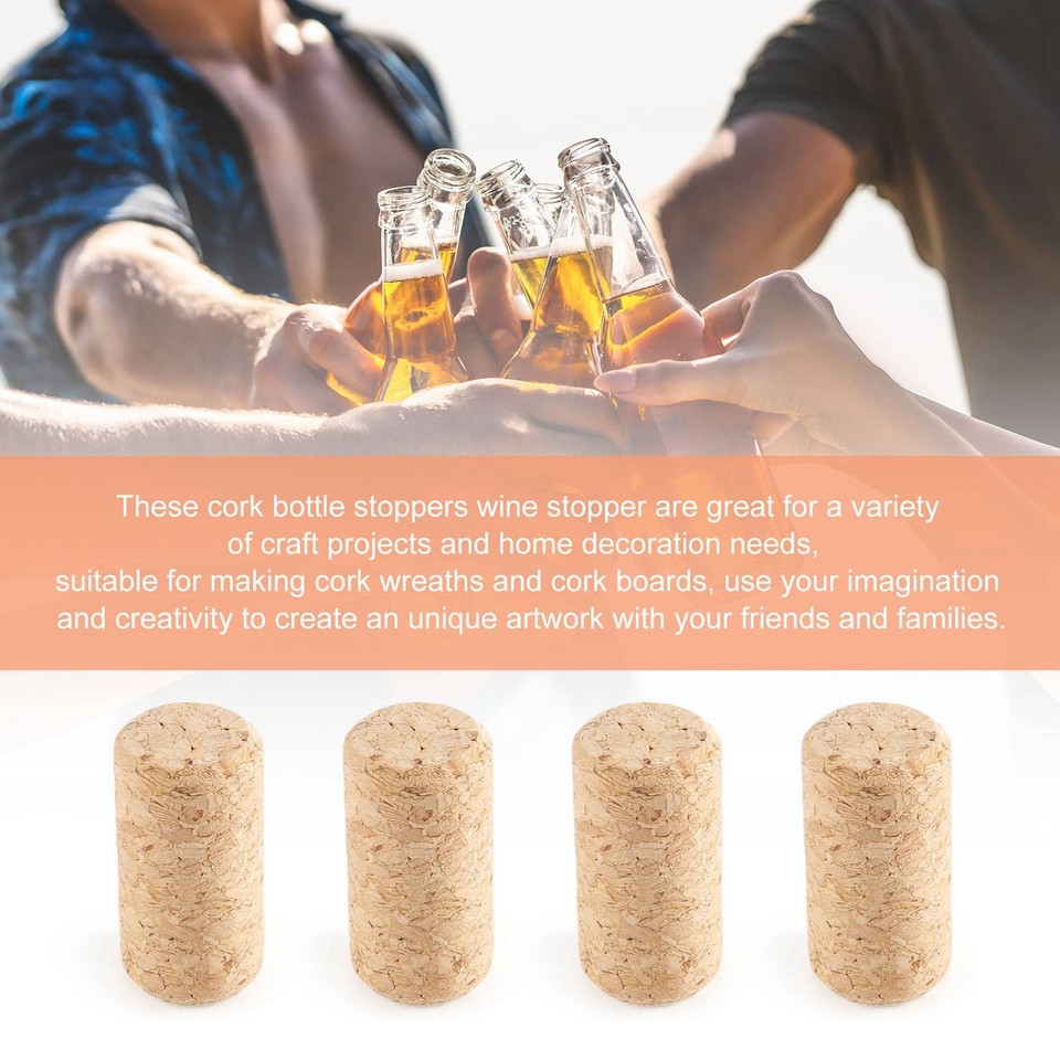 50 Pcs Straight Wood Cork Plugs,Wine Bottle Cork Stoppers Wine Corks ...