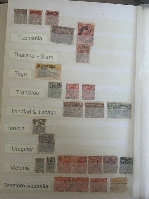 EARLY WORLDWIDE COLLECTION OF 500+ STAMPS MINT & USED STORED IN ALBUM ...