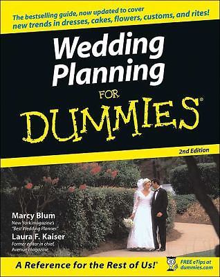 Wedding Planning for Dummies by Blum, Marcy; Kaiser, Laura F ...