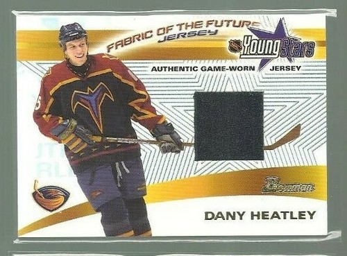 2001-02 Bowman YoungStars Relics #JDH Dany Heatley J (ref 84730) | eBay
