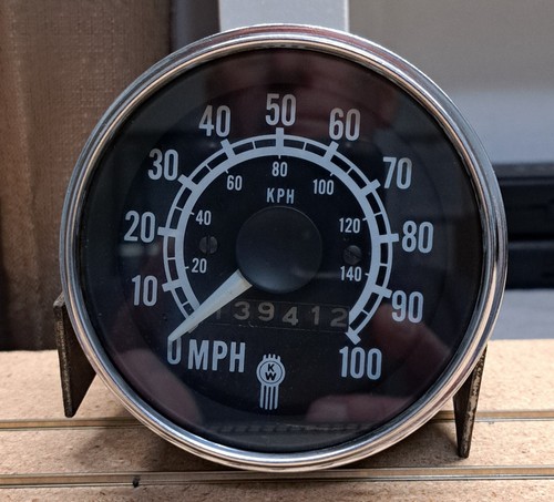 KENWORTH Vintage Cable Driven Speedometer /works good! | eBay