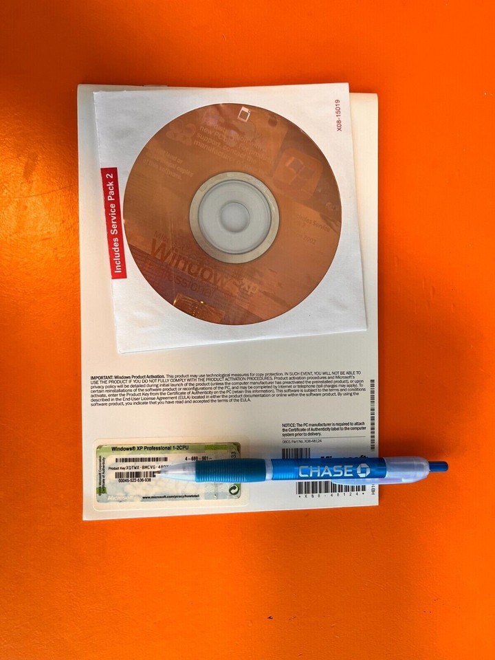 Microsoft Windows XP Pro Key and Disk Service Pack 2 | eBay