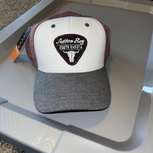 NEW! Pukka Sutton Bay South Dakota Golf Course Hat Adjustable Red White ...