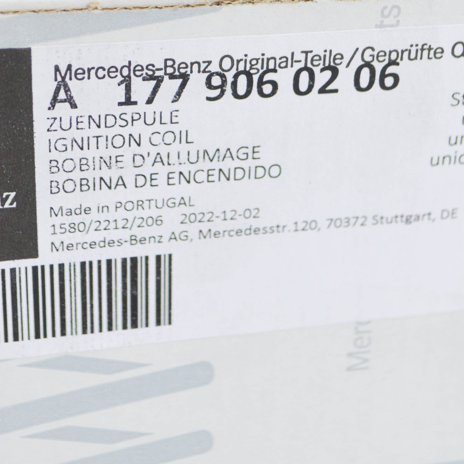 MERCEDES-BENZ GLC X253 High Voltage Ignition Coil A1779069500 New ...