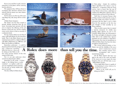 1991 Rolex: Does More Than Tell Your Time Vintage Print Ad | eBay