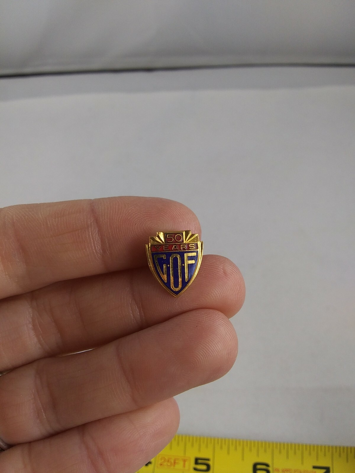 Vintage GOF 50 year Catholic order of Foresters pinback pin lapel *FF ...