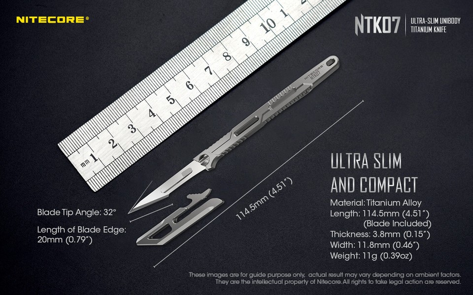 NITECORE NTK07 Titanium Knife for EDC | eBay