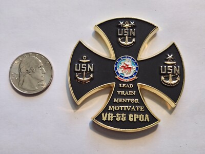 VR-55 Minutemen Goat Locker CPO Navy Chief USN Challenge Coin | eBay