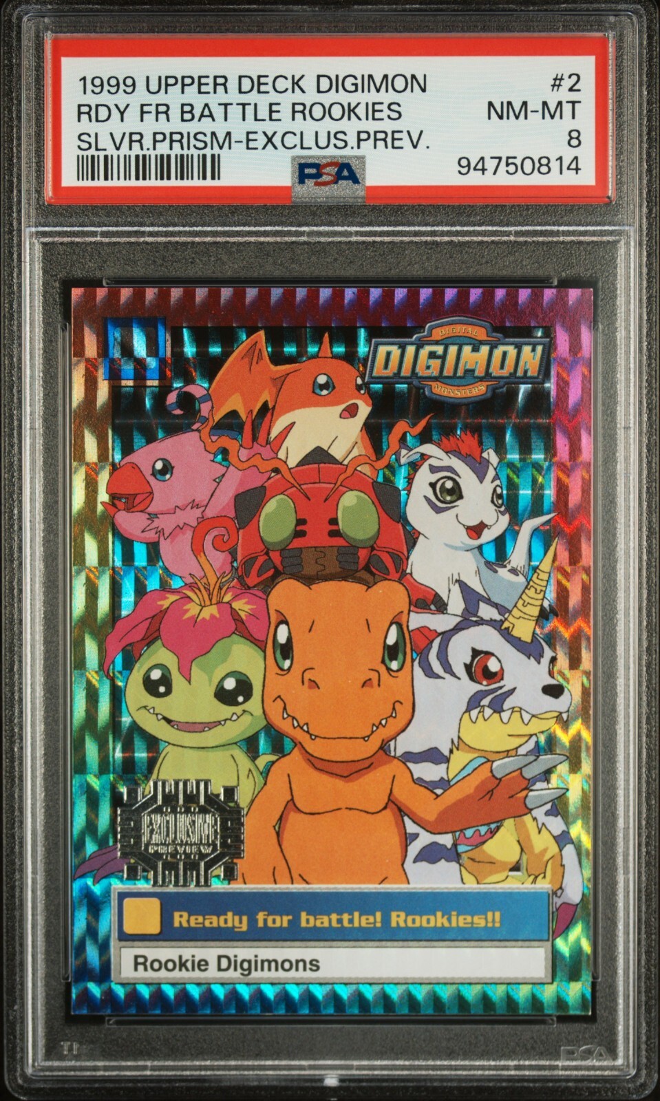1999 Upper Deck Digimon - Rookies PSA 8 - Silver Prism Exclusive ...