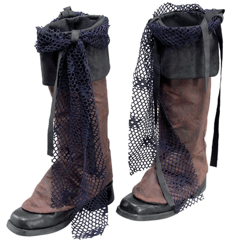 Pirate Boot Tops Brown Distress Adults Pirates Fancy Dress Accessory | eBay
