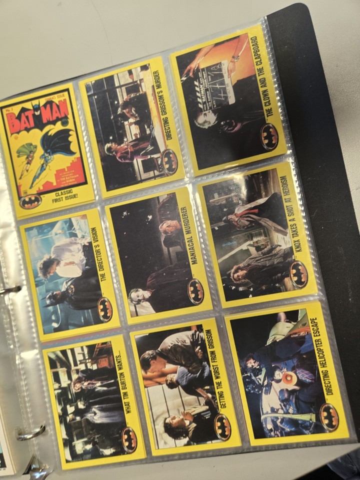 Batman 1989 Trading Card Lot 186 cards/stickers BATTMAN the joker cards ...