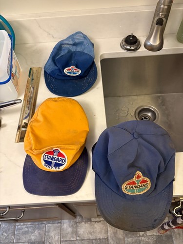 Amoco Standard Oil Service Station Antique Collectible Hats Broken Bow ...