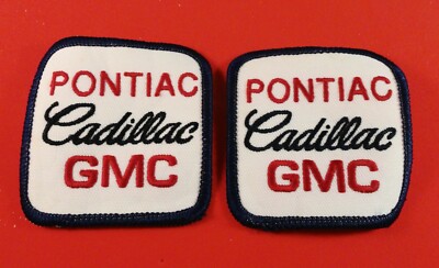 TWO: Very Old PONTIAC CADILLAC GMC Patches: These are IRON ONs | eBay
