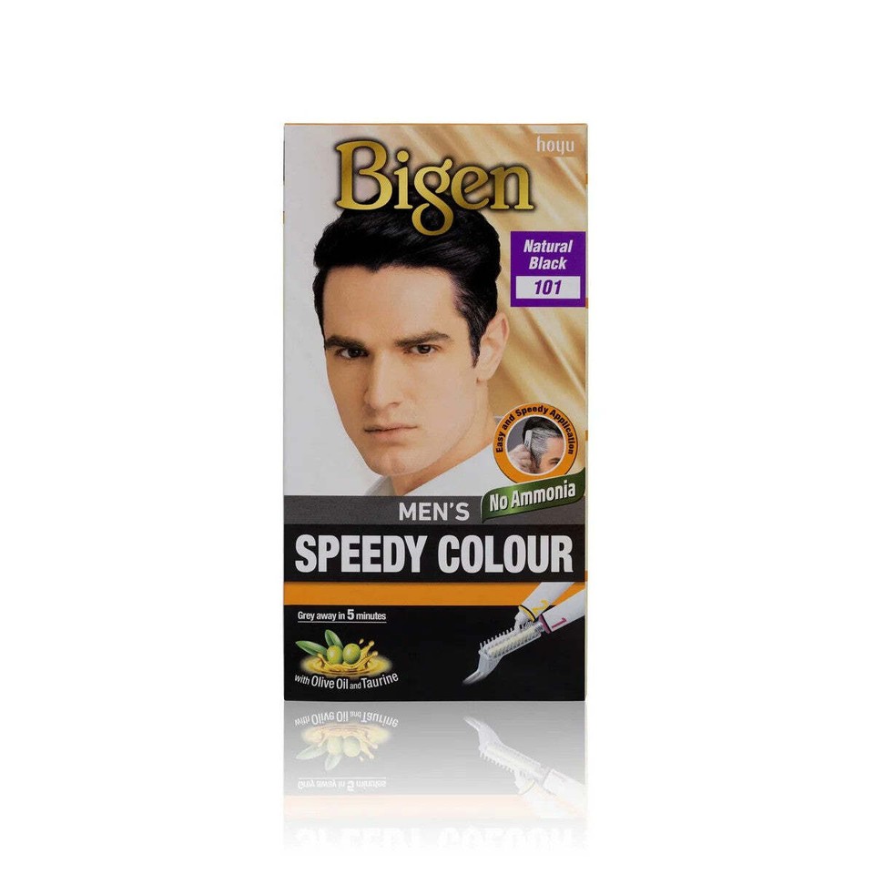 Bigen Mens Speedy Hair Dye Bigen Mens Colour Natural Black 101 | eBay UK