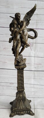 Bronze Hot Cast Statue Cupid Psyche Eros Aphrodite Venus Winged Lovers ...