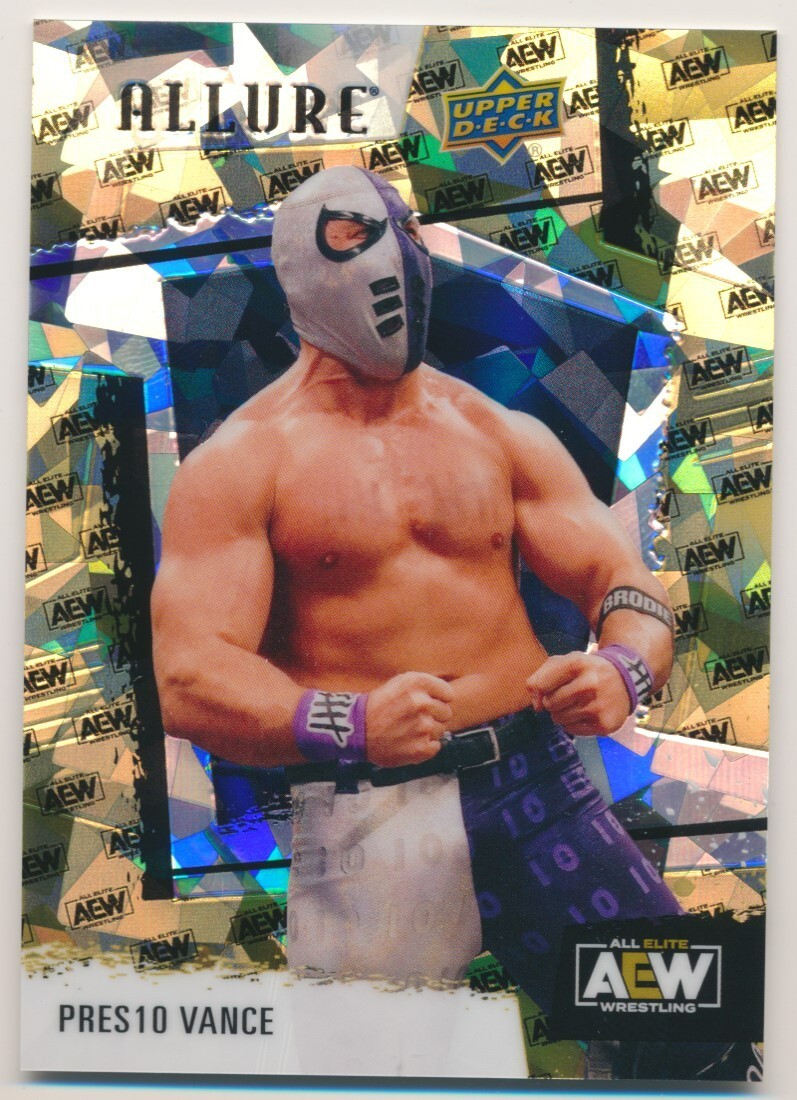 PRES10 VANCE #28 2022 Upper Deck AEW Allure AEW LOGO 32/299 PRESTON LFI ...