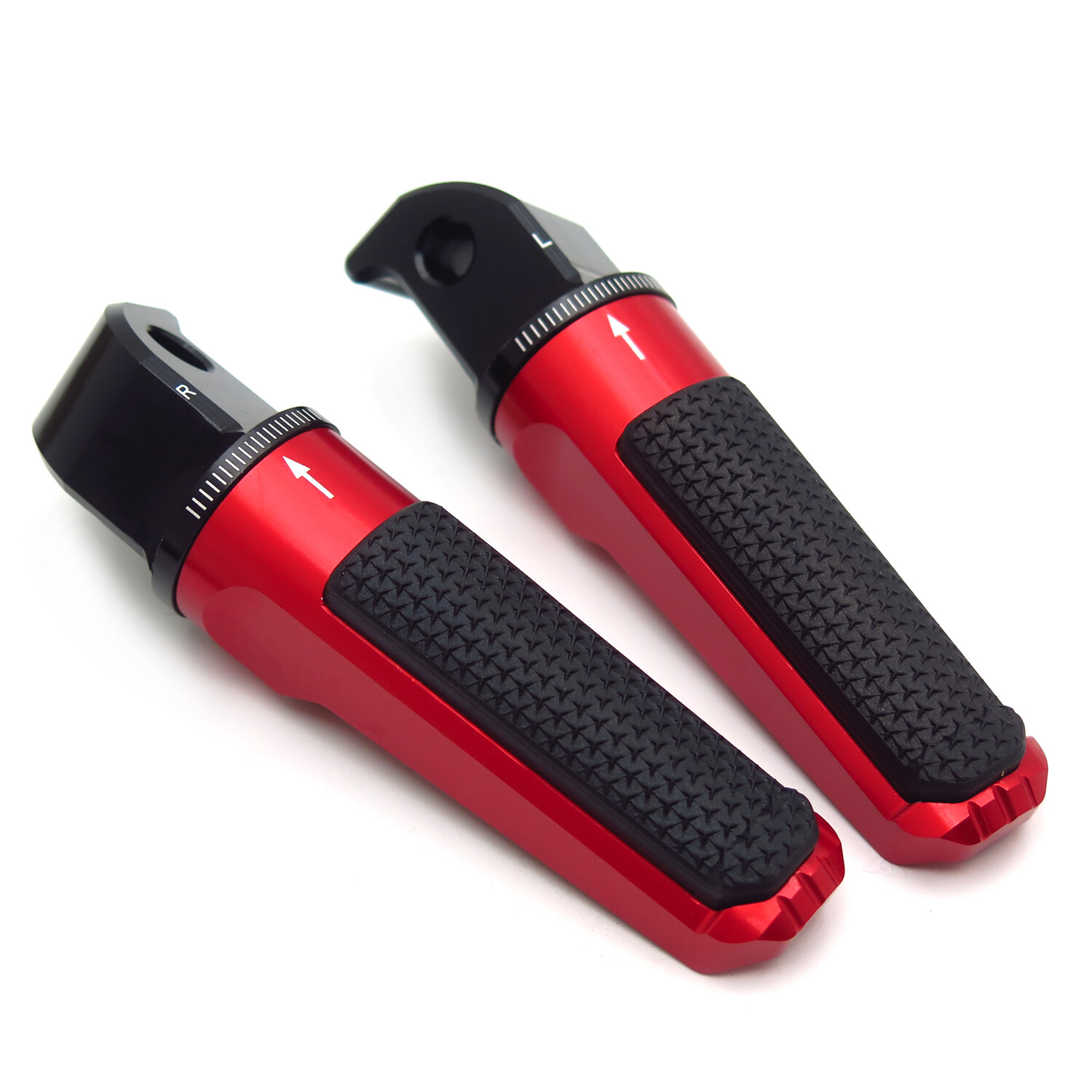 Adjustable CNC Footrest Foot Pegs Passenger For Yamaha YZF R6 FZ6 XJ6 ...