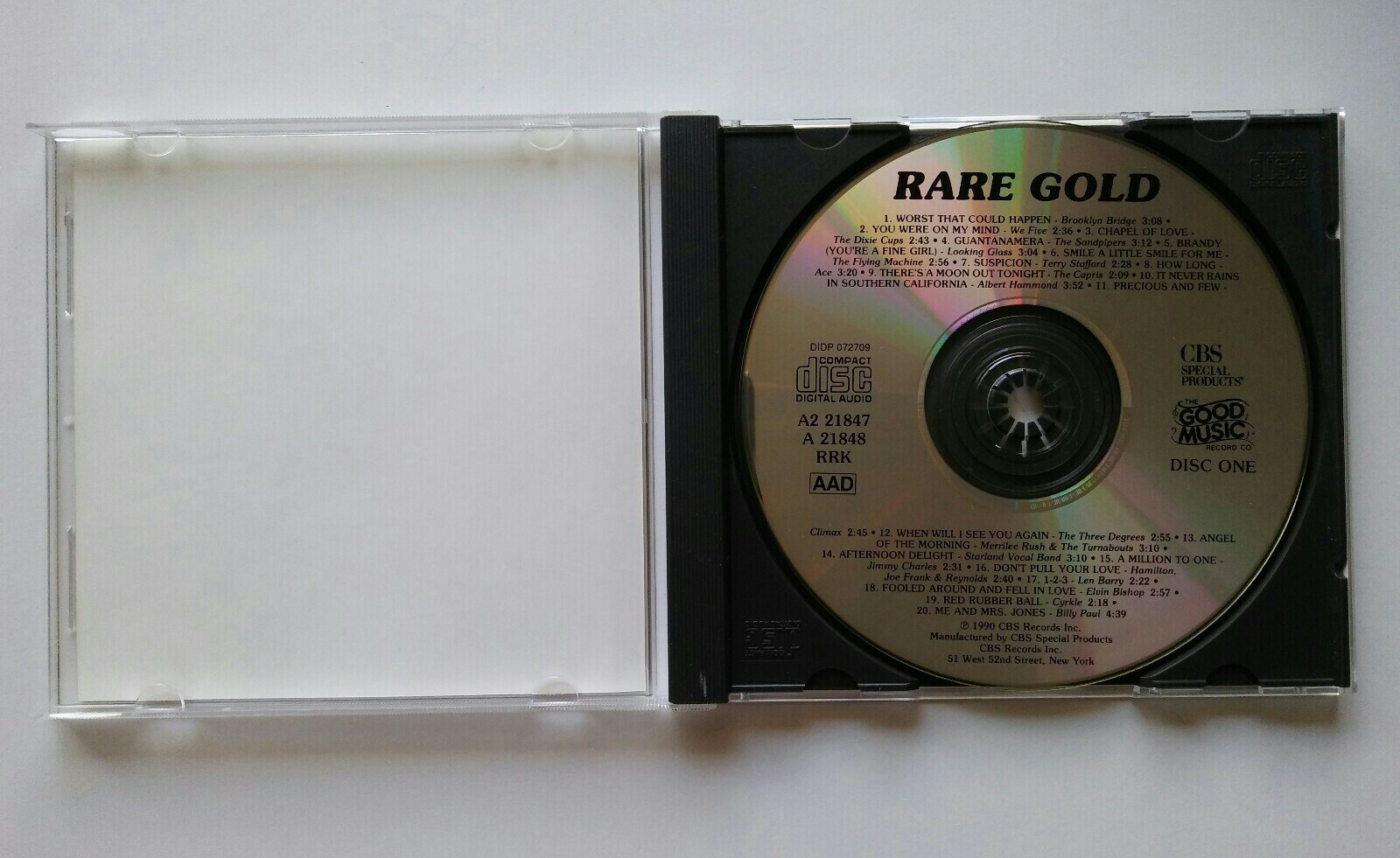 Rare Gold Disc One CD 1990 The Good Music Record Company Love Songs ...