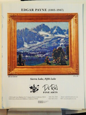 EDGAR PAYNE / DWIGHT WILLIAM TRYON ART PIECES ORIG VTG 2012-3 ...