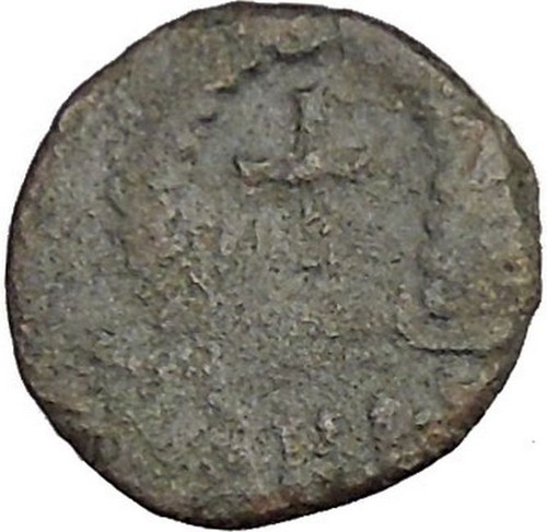 THEODOSIUS II 425AD Ancient Roman Coin Cross within wreath of success ...