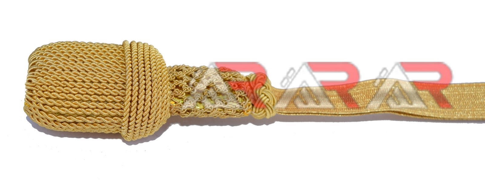 New Metallic Gold Braid Army Officer Sword Knot Wit Wire Acorn Edged ...