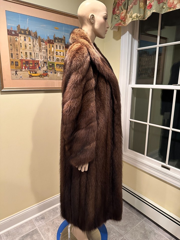New! $100,000 Christian Dior Long Fisher / Russian Sable Real Fur Coat ...