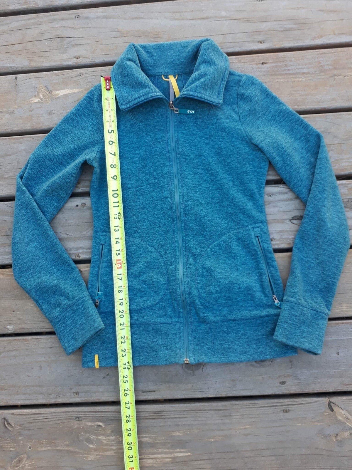 LOLE Women's Long Sleeve Full Zip Fleece Jacket Front Pockets Green ...