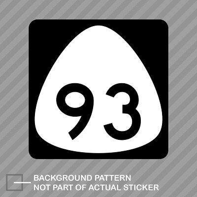 US Route 93 Sticker Decal Vinyl arizona us93 joshua forest scenic byway ...