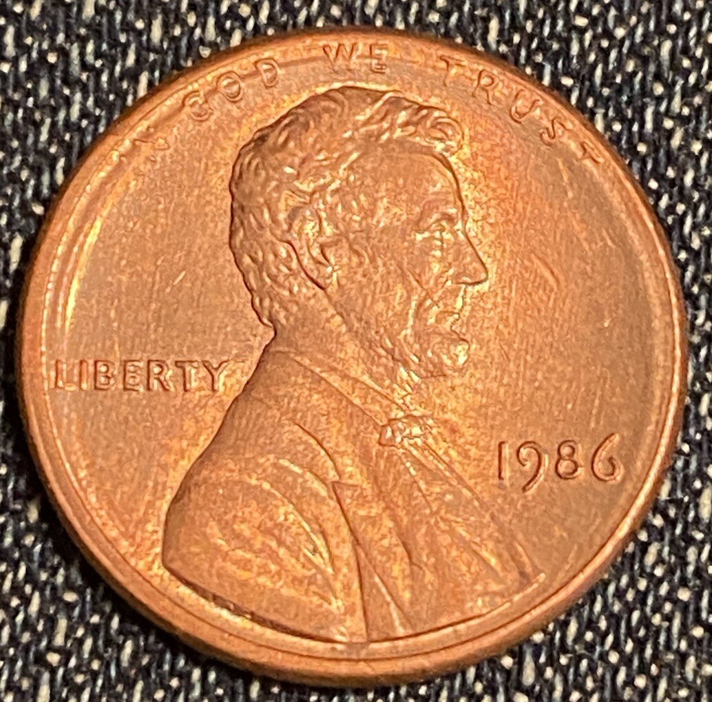 RARE 1986 One cent penny with error | eBay