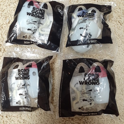 McDonalds Happy Meal Toy 2021 Rons Gone Wrong Ron B Bot Robot Red Hat ...