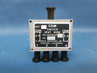 SP4T REED RF SWITCH SMA 24V PN 100C0259 of DAICO INDUSTRIES | eBay