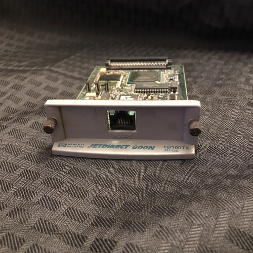 Genuine OEM HP JetDirect 600N J3113A 10/100 BaseT Network Card Print ...