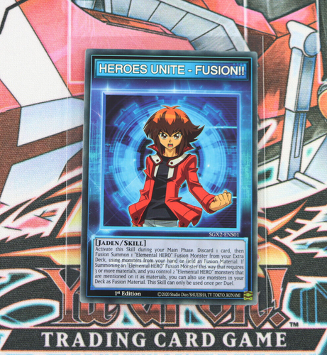 YuGiOh Skill Card HEROES UNITE - FUSION!! SGX2-ENS01 1st Edition Common | eBay